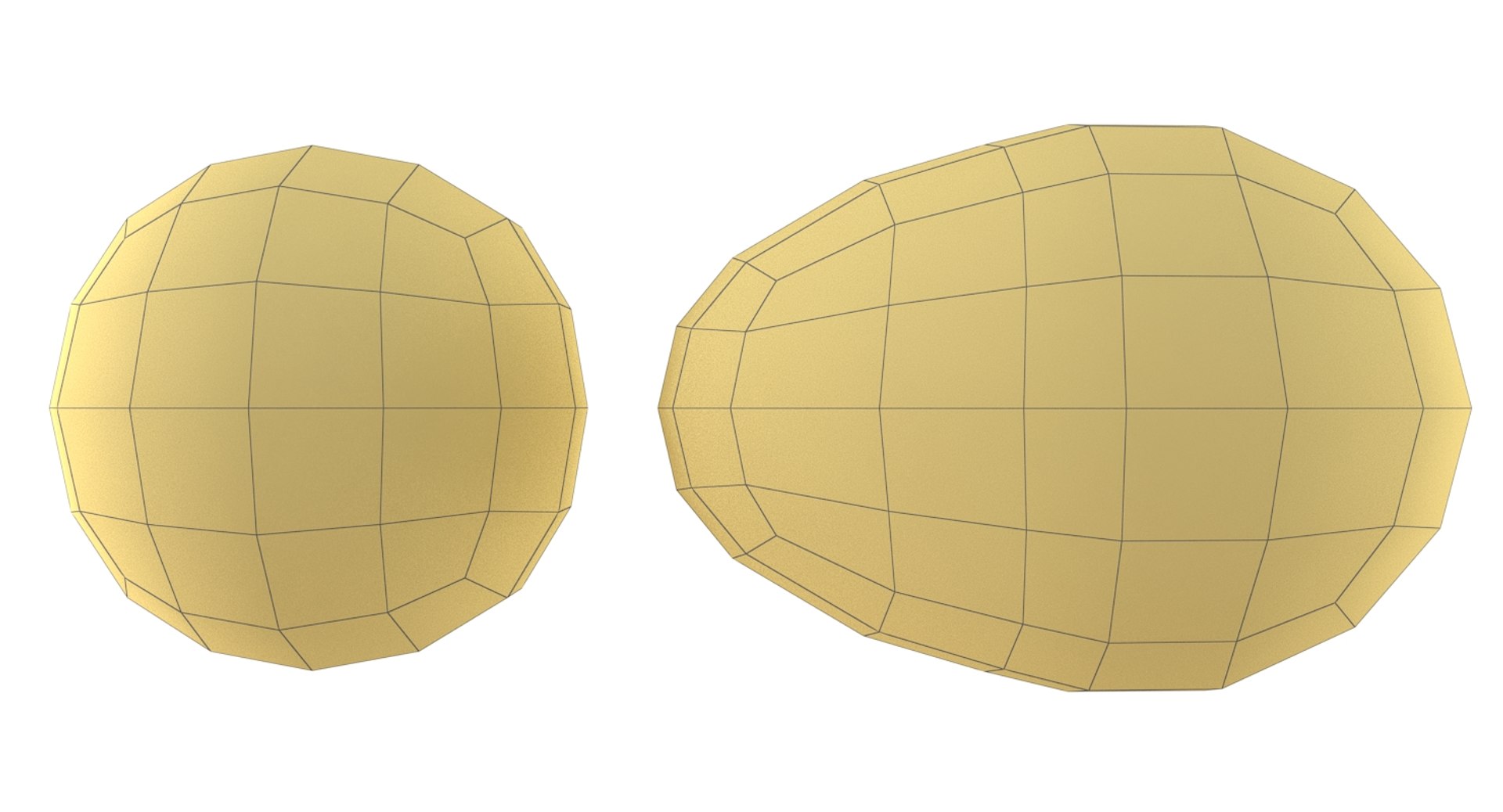 3d soft boiled egg model