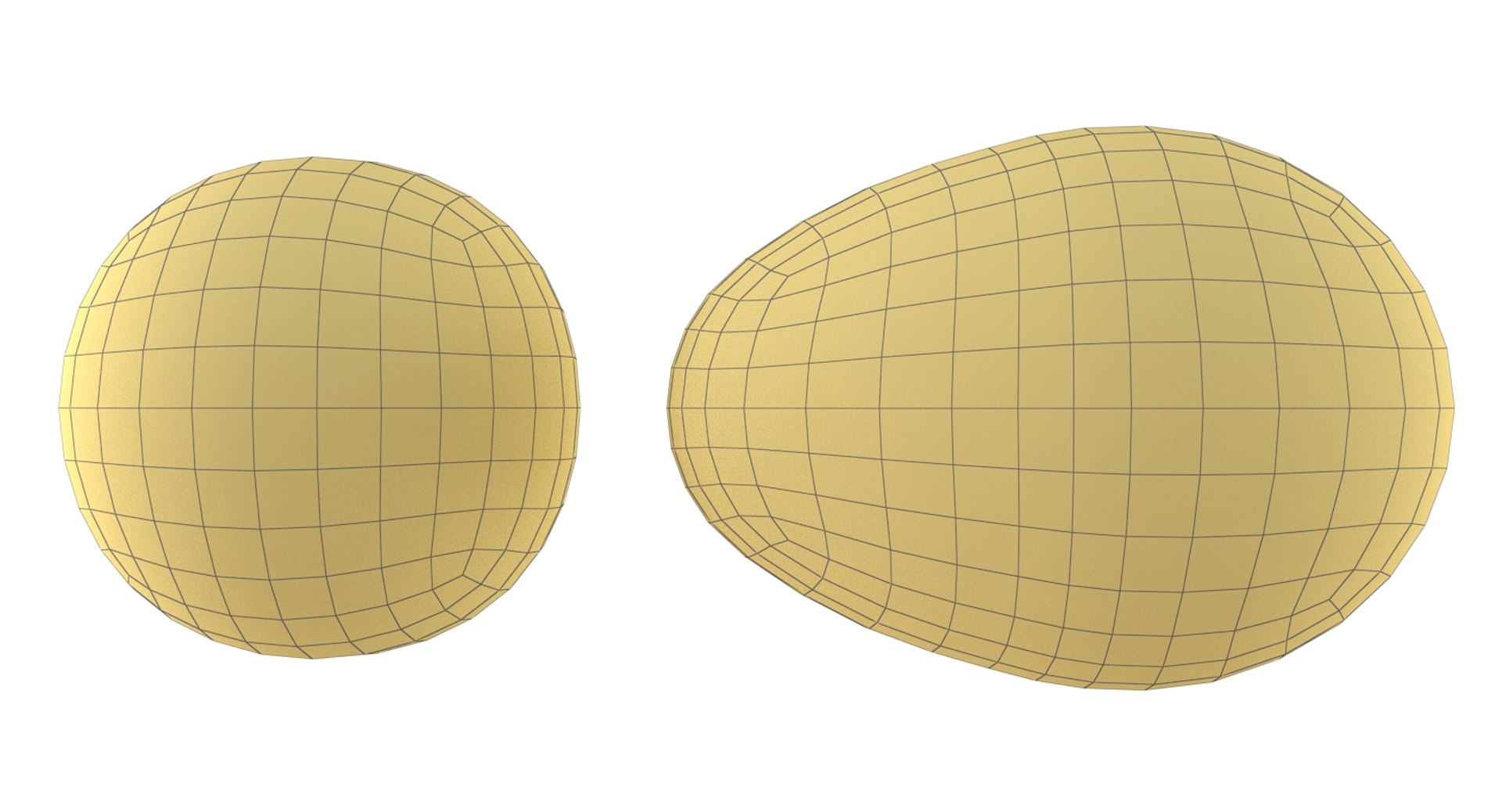 3d soft boiled egg model