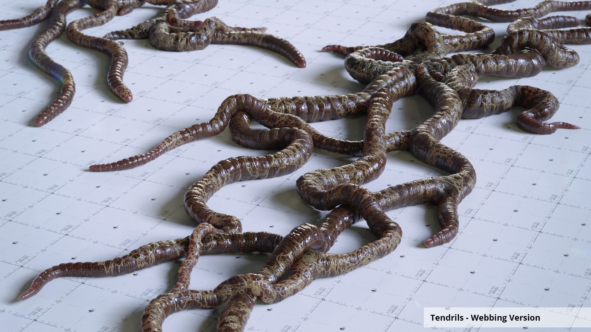 3D Model Alien Tendrils 22 Variants - TurboSquid 1480238