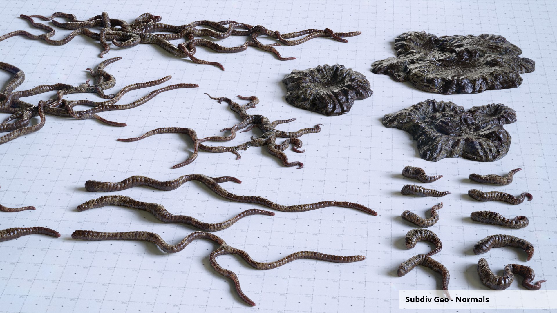 3D Model Alien Tendrils 22 Variants - TurboSquid 1480238