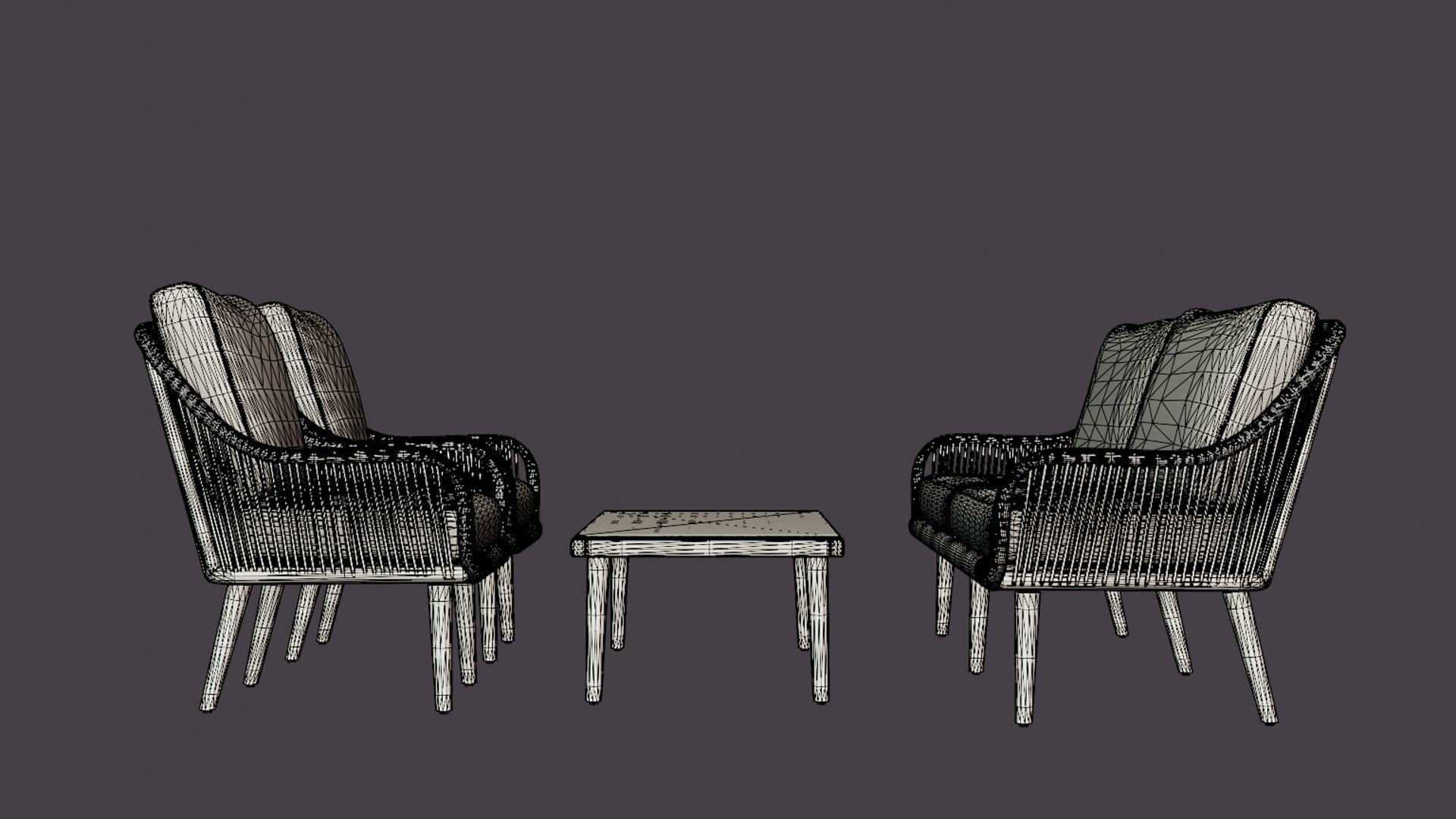 3D Fargo Sofa Set Model - TurboSquid 2240887