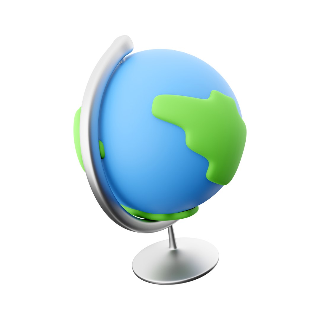 3D 3d Earth globe icon - TurboSquid 2066412