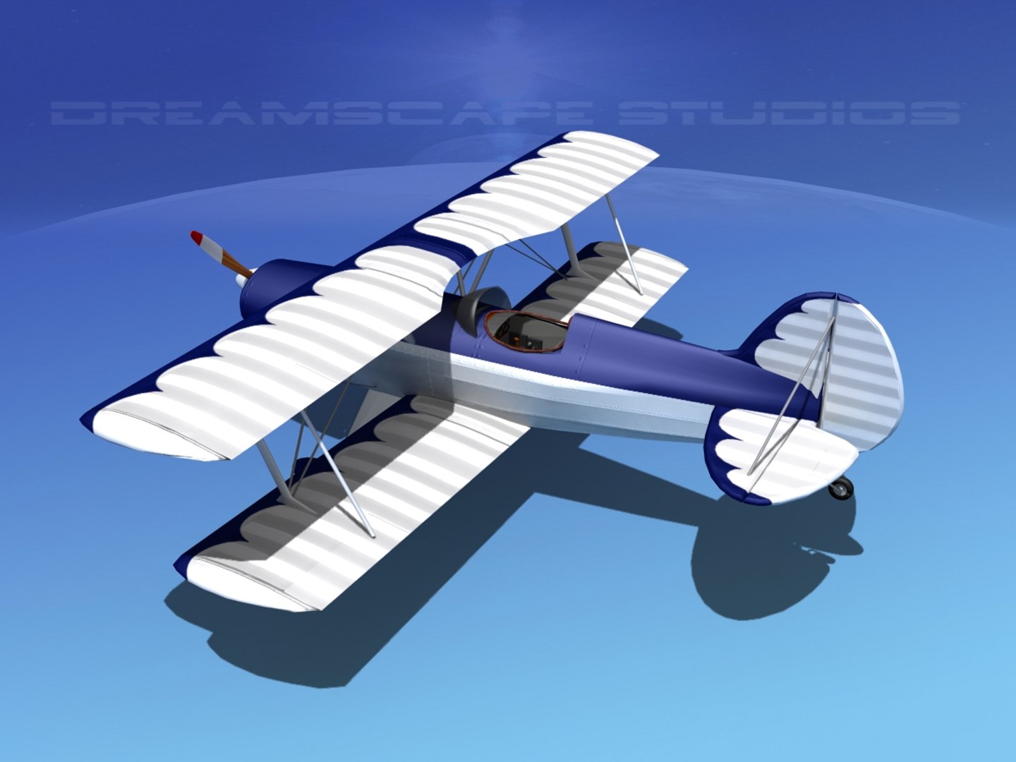Propeller Acro Sport Biplane Dxf