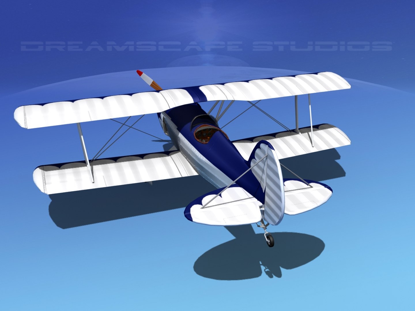 Propeller Acro Sport Biplane Dxf