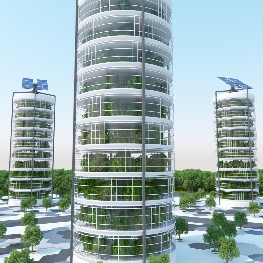 Hydroponics Vertical Farm Buildings 01 model - TurboSquid 1884439