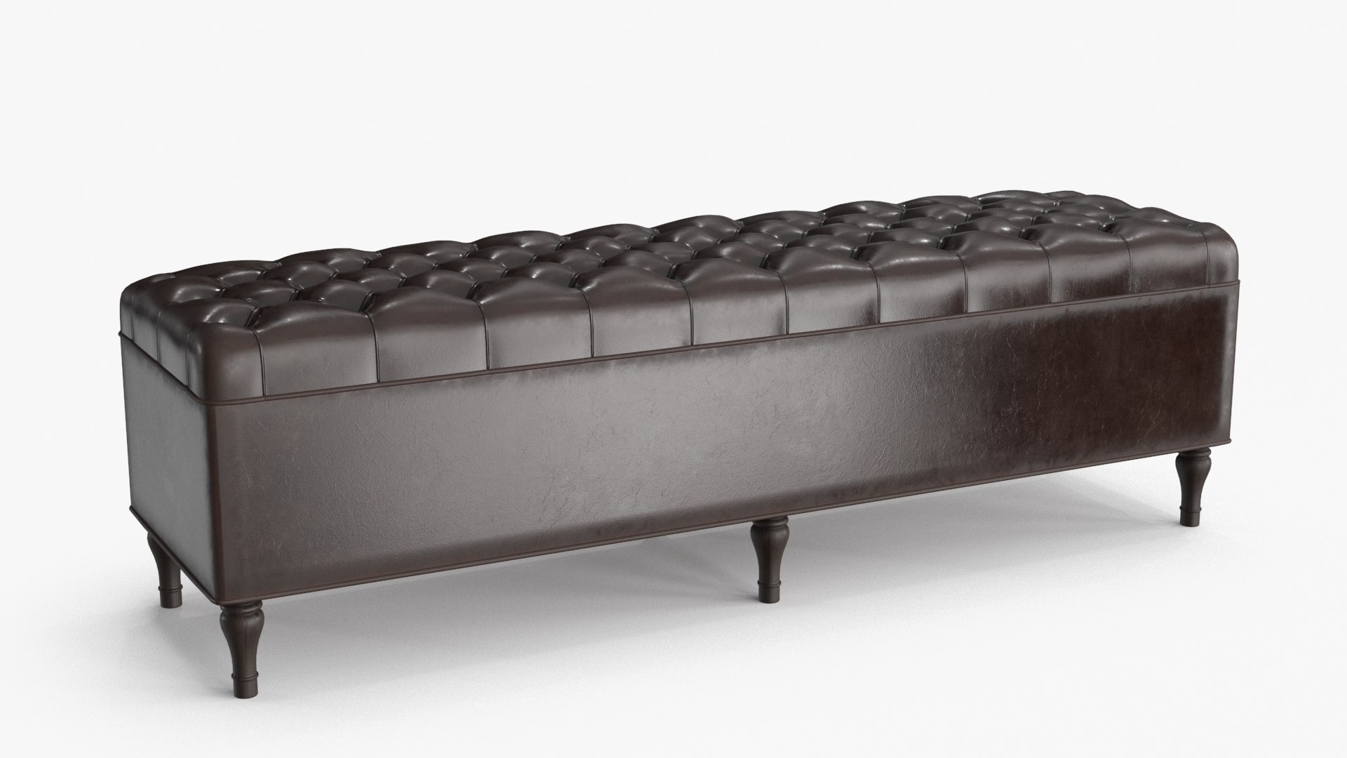 Tufted Upholstered Storage Bench 3D Model - TurboSquid 2127736