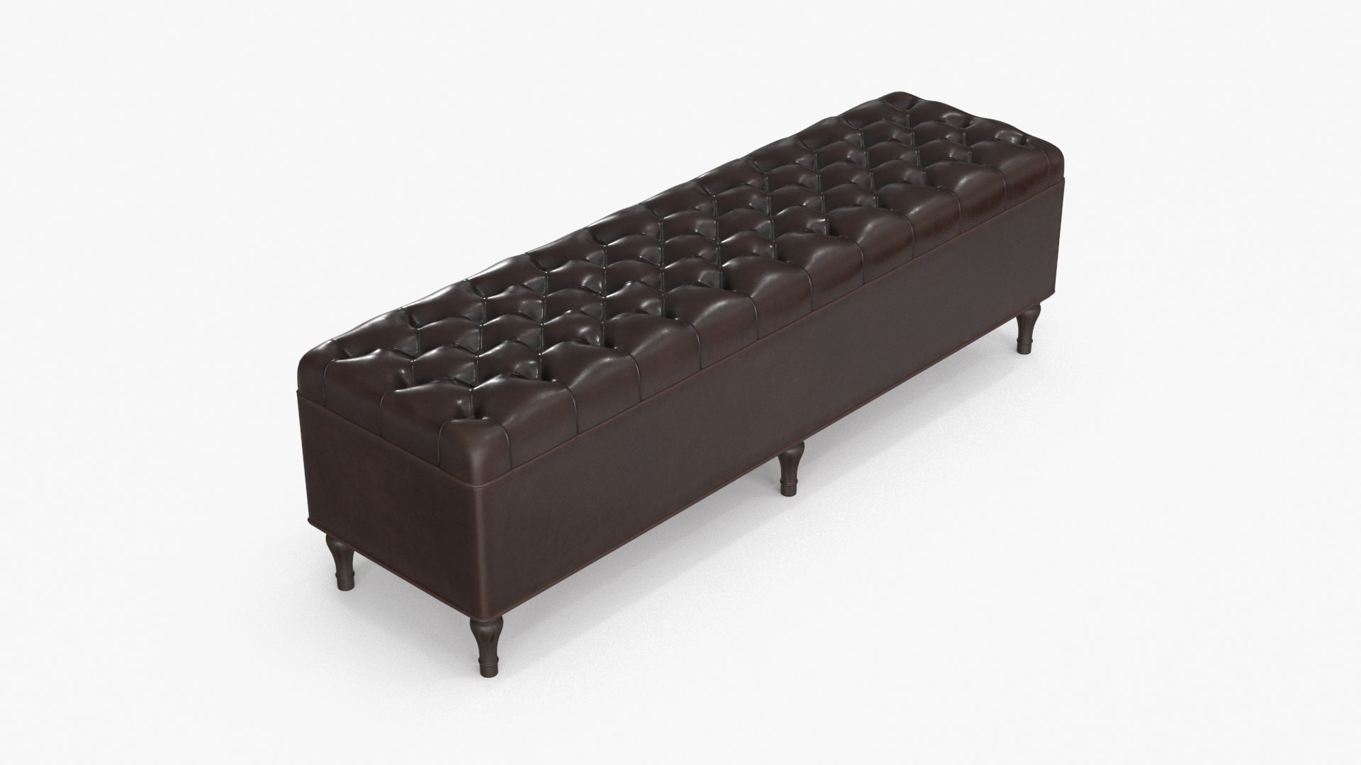 Tufted Upholstered Storage Bench 3D Model - TurboSquid 2127736