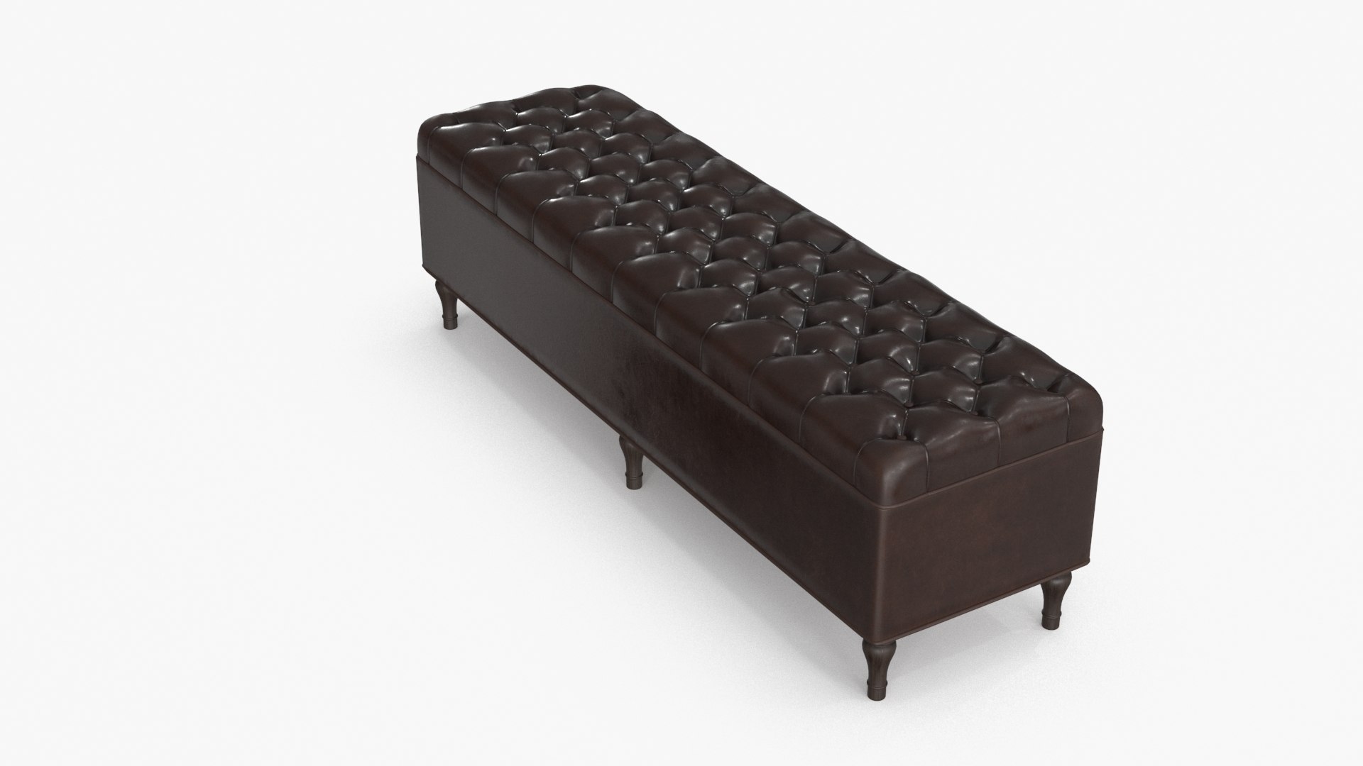 Tufted Upholstered Storage Bench 3D Model - TurboSquid 2127736