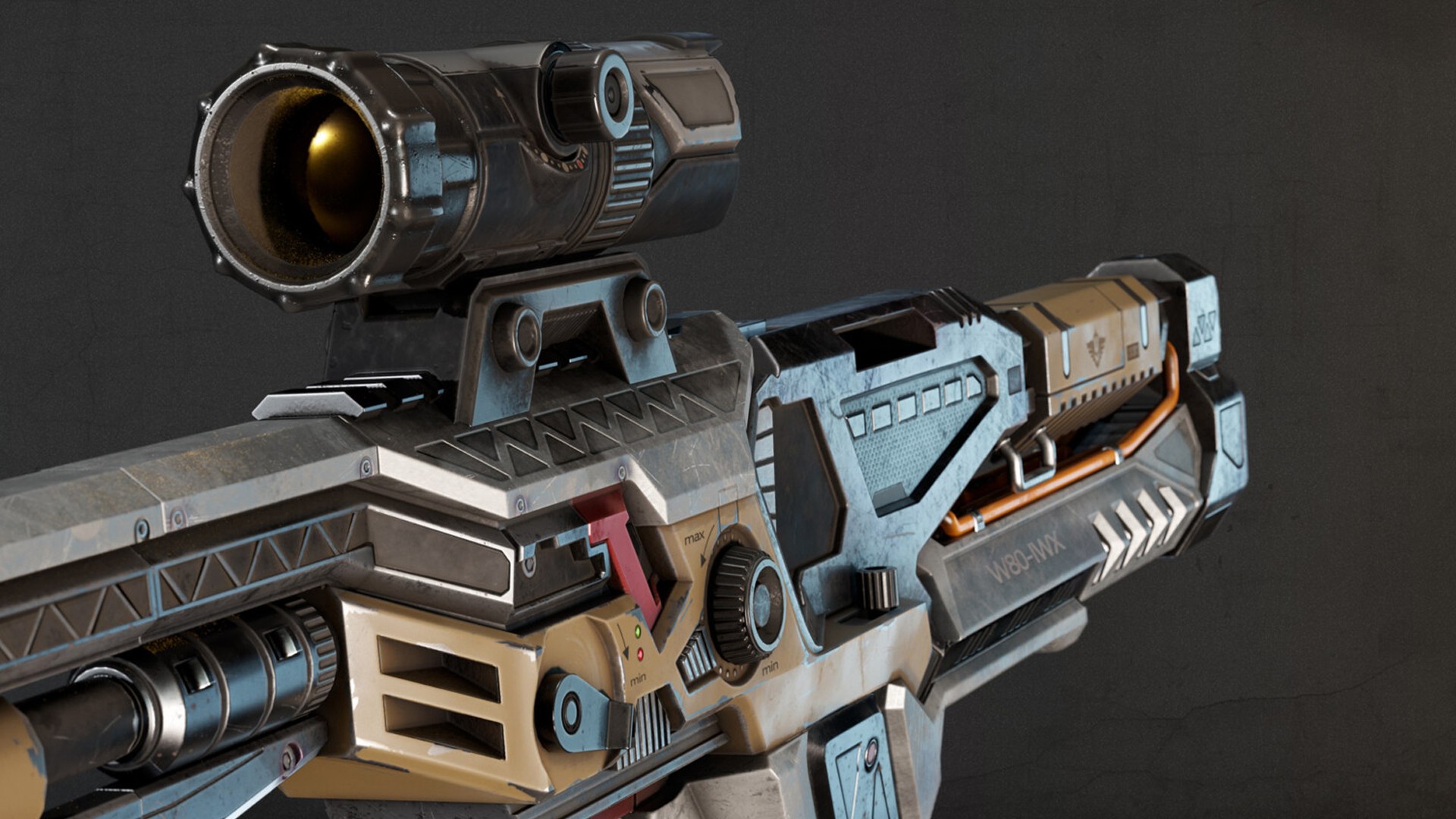 Futuristic Assault Rifle 3D Model - TurboSquid 2212348