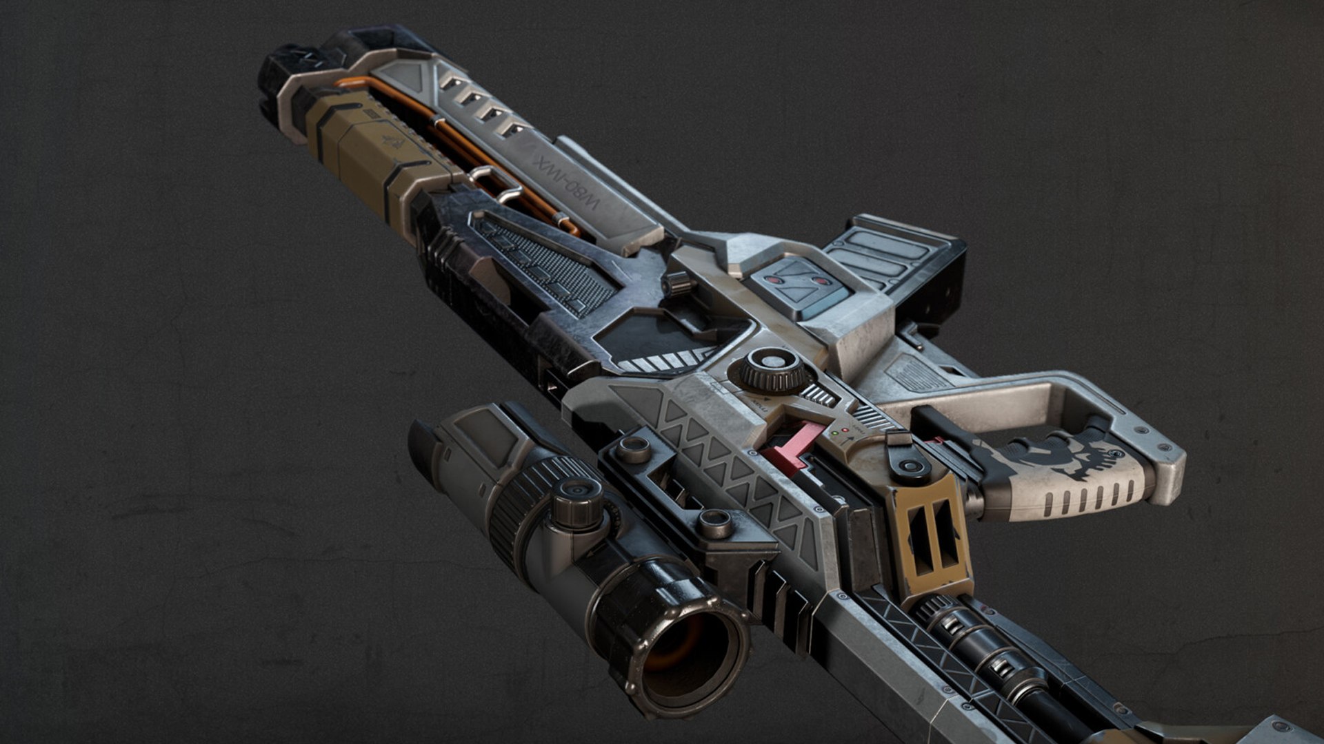 Futuristic Assault Rifle 3D Model - TurboSquid 2212348