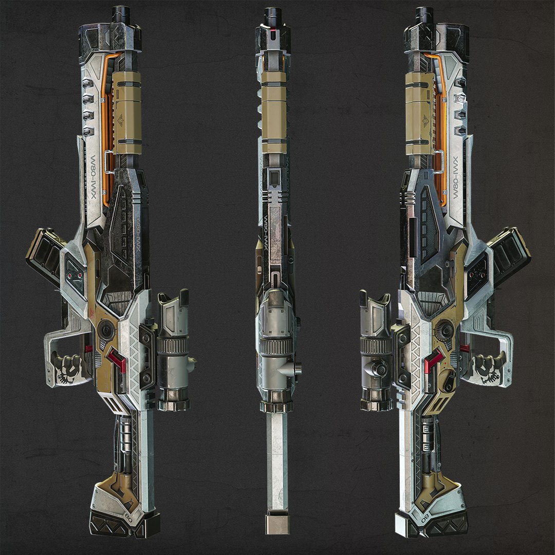 Futuristic Assault Rifle 3D Model - TurboSquid 2212348