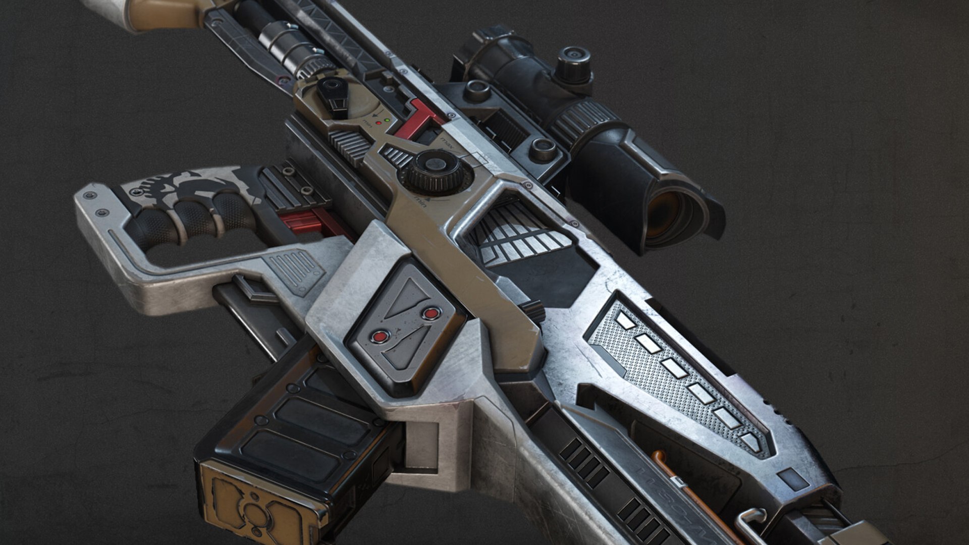 Futuristic Assault Rifle 3D Model - TurboSquid 2212348