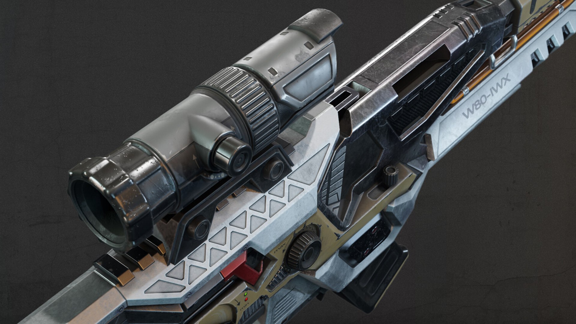 Futuristic Assault Rifle 3D Model - TurboSquid 2212348