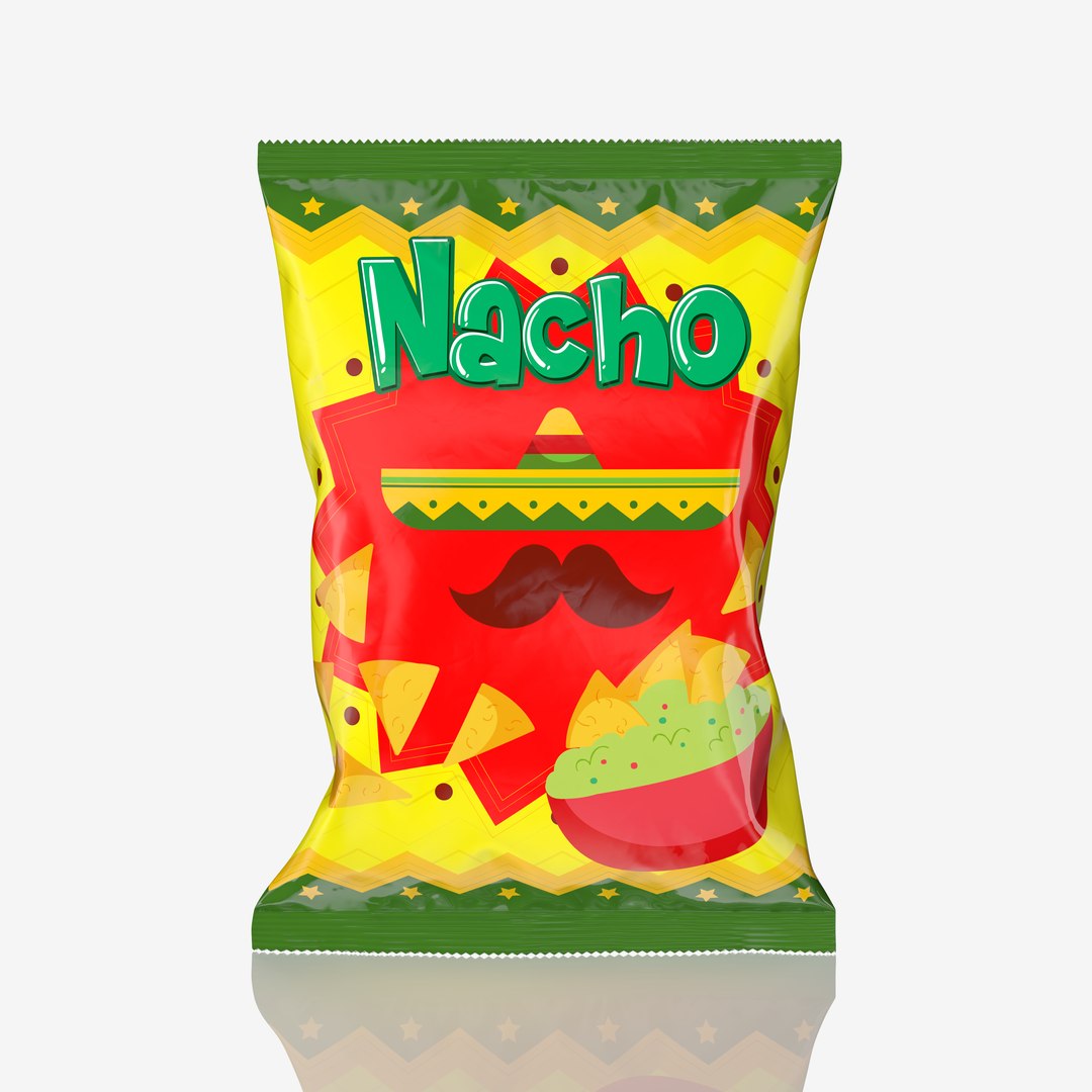 Nacho Chips Package Type 02 Model - TurboSquid 2260015