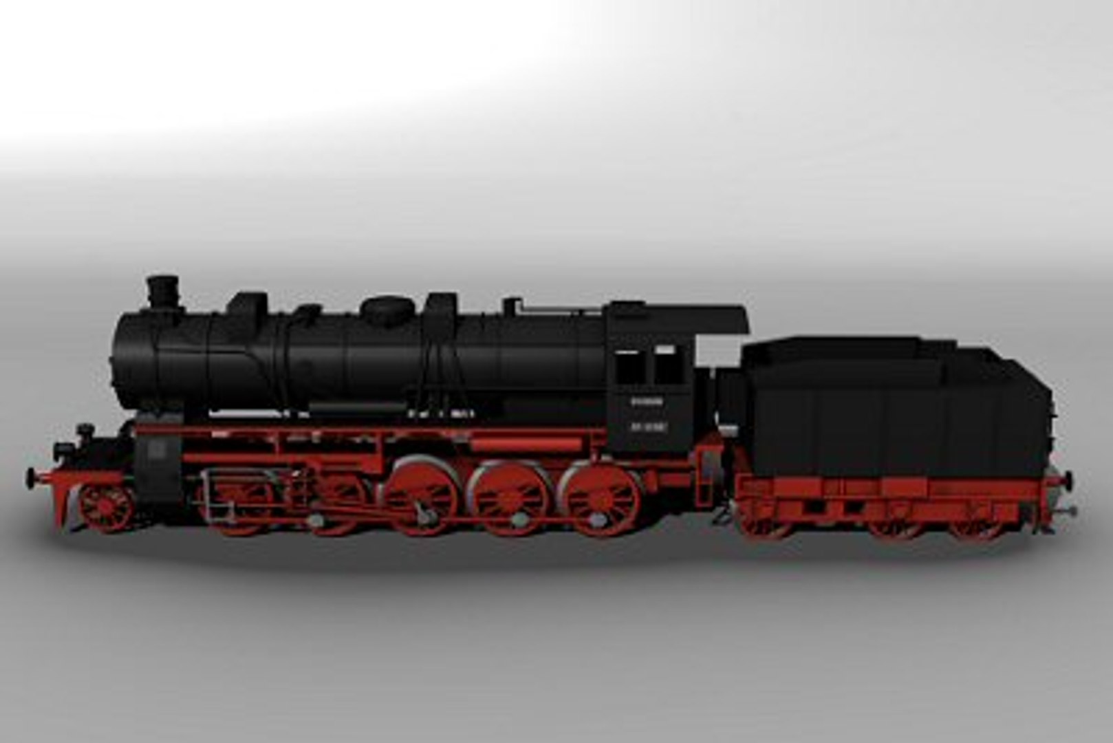 3dsmax Steam Locomotive Br 58