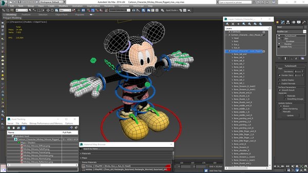 Cartoon Character Mickey Mouse Rigged 3D model - TurboSquid 2040359