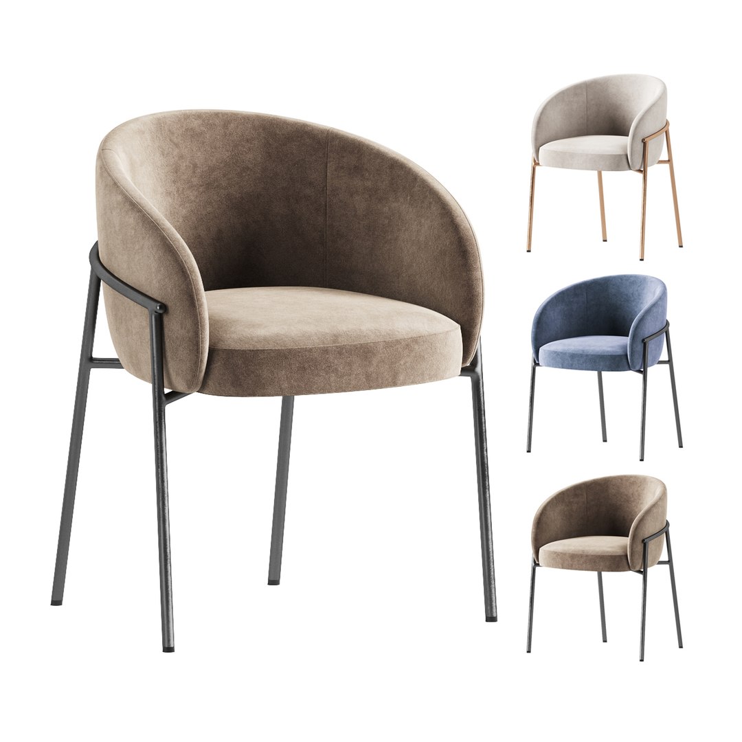 Parla Rimo Chair 3D - TurboSquid 2246446