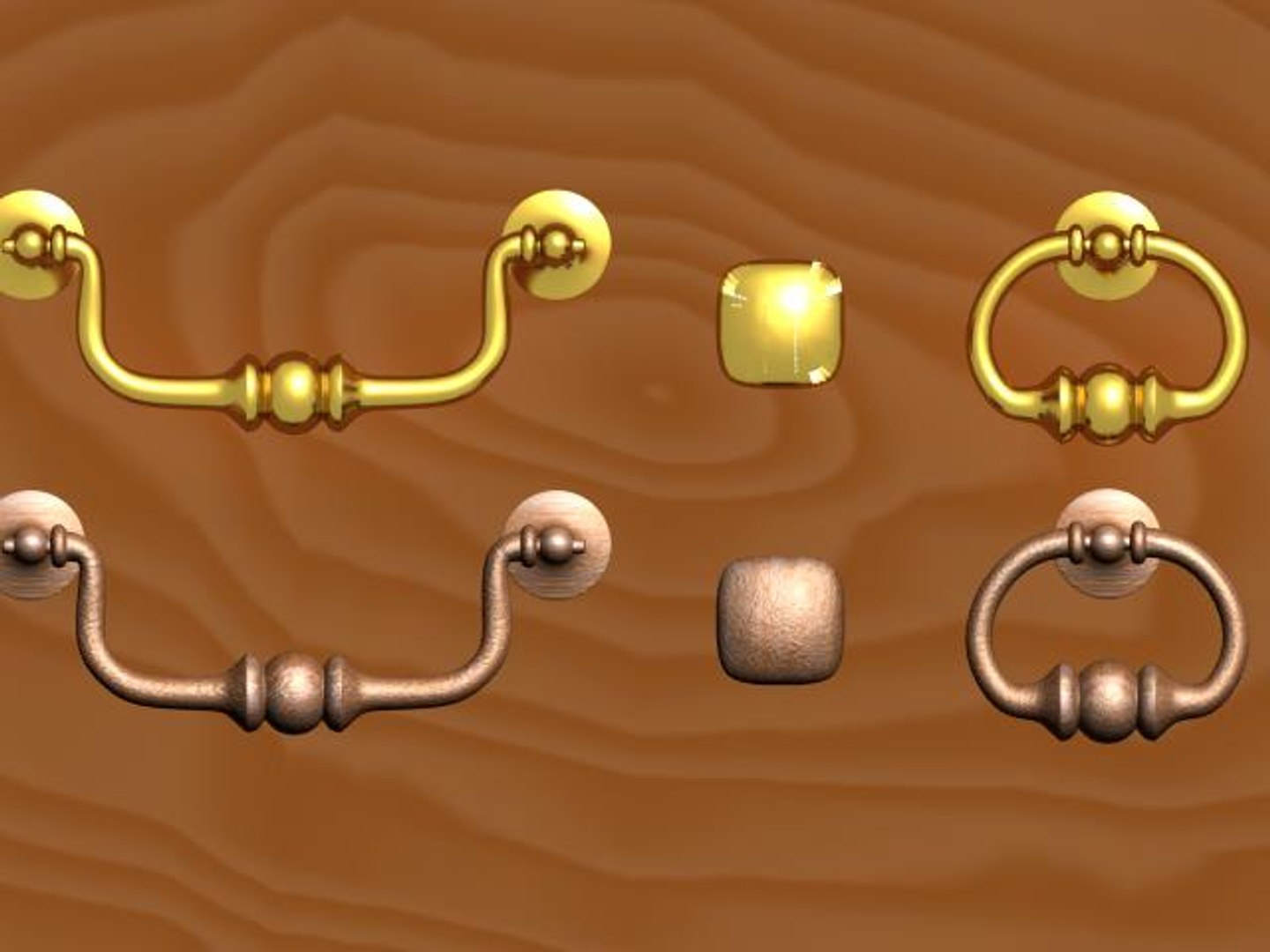 Handles Cabinets Pull 3D Model - TurboSquid 1318584