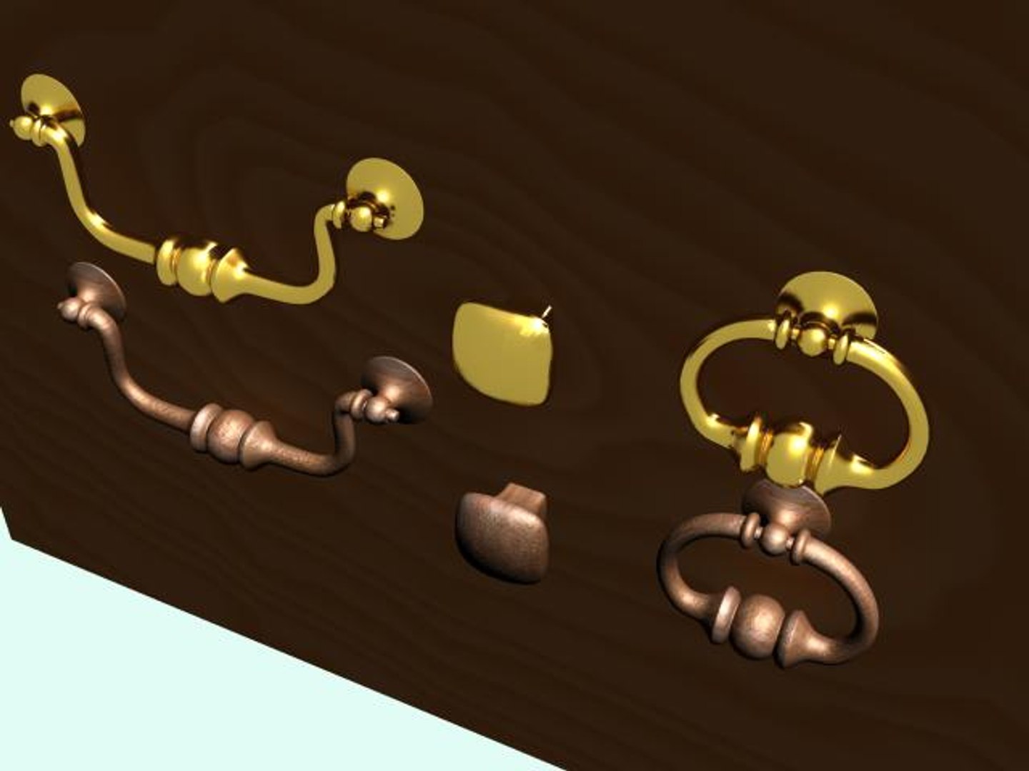 Handles Cabinets Pull 3D Model - TurboSquid 1318584
