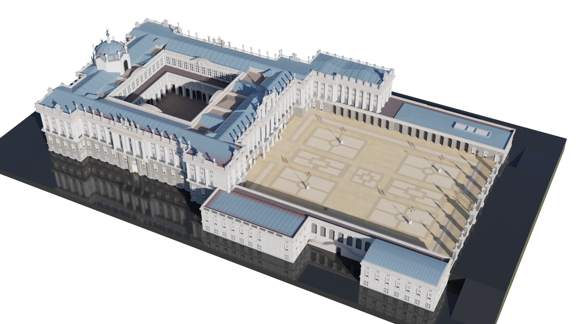 3D Madrid Palace model - TurboSquid 2101638