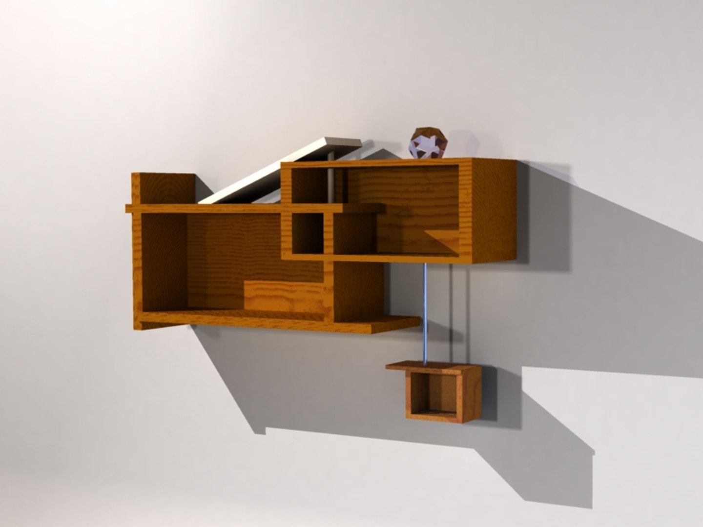 Modern Contemporary Bookshelf 3D Model - TurboSquid 1186336