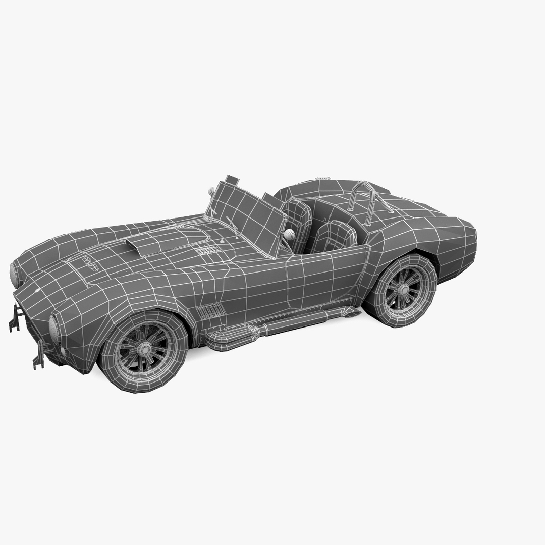 3d model realistic shelby cobra 427