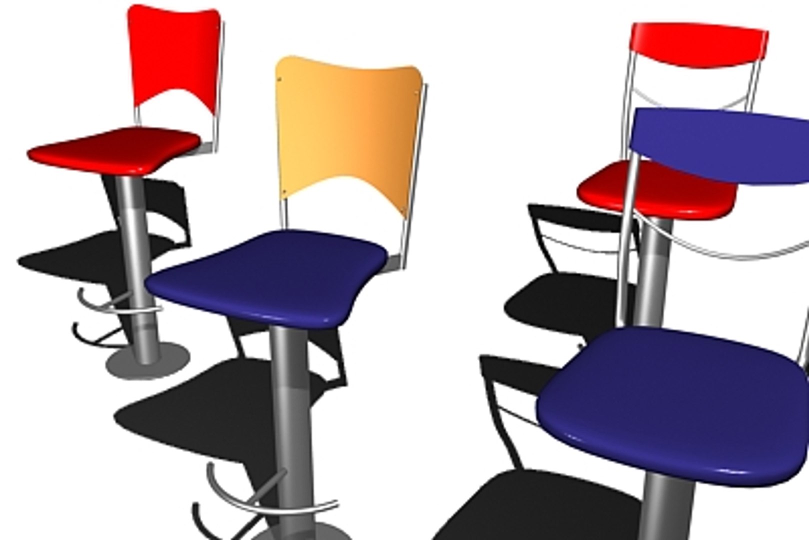 3ds max cool bar stools