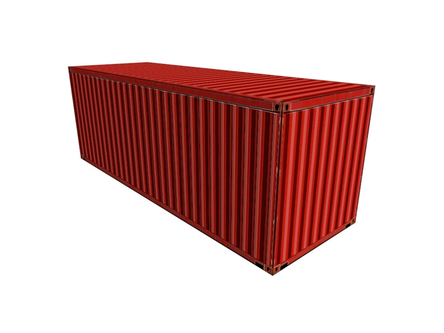 3d Cargo Container Model