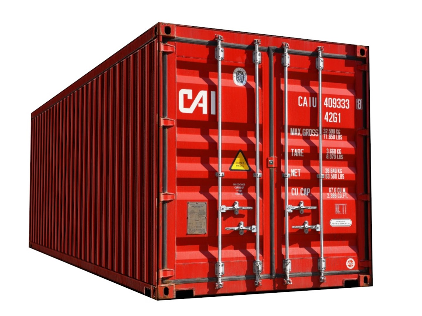 3d Cargo Container Model