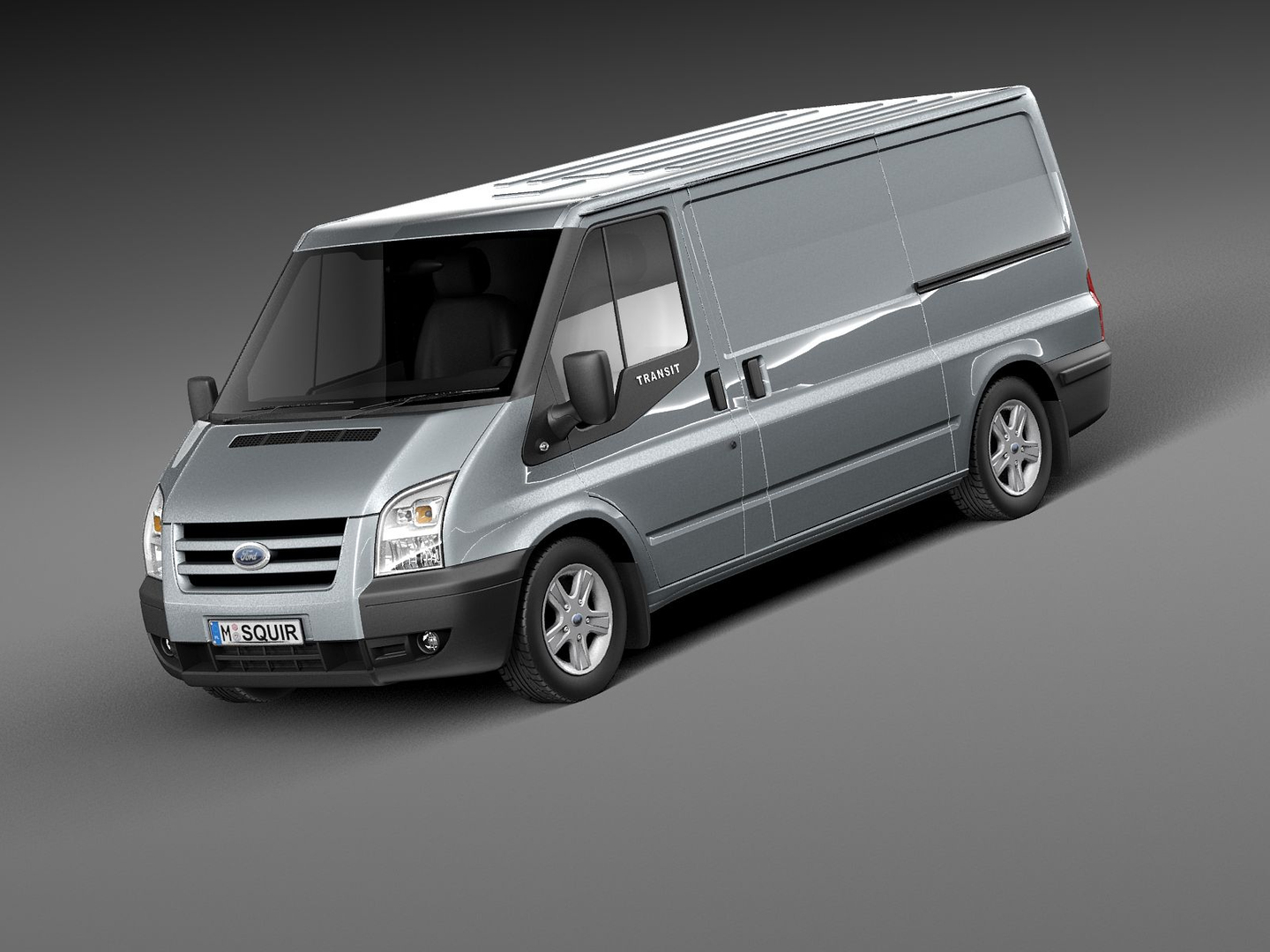 Transit 2010 Panel Van 3d Model