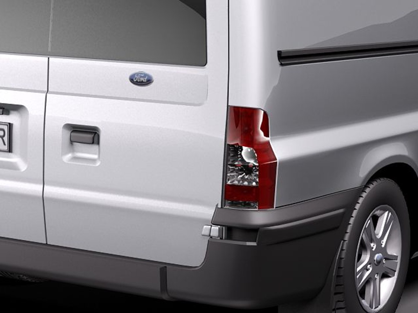 Transit 2010 Panel Van 3d Model