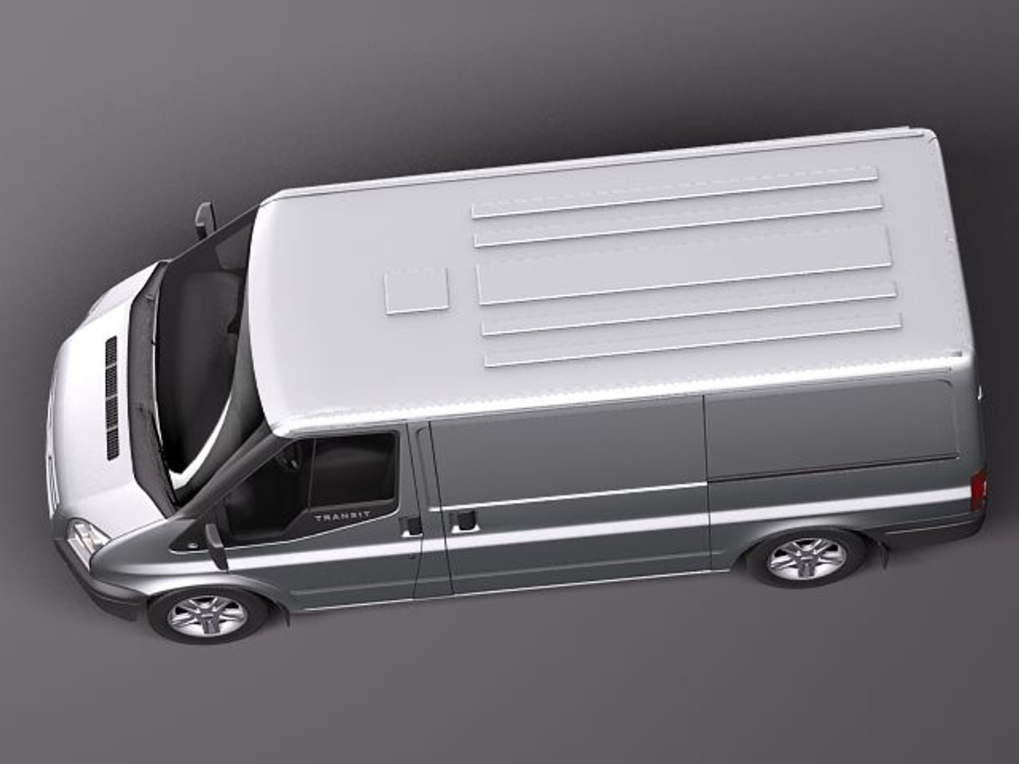 Transit 2010 Panel Van 3d Model