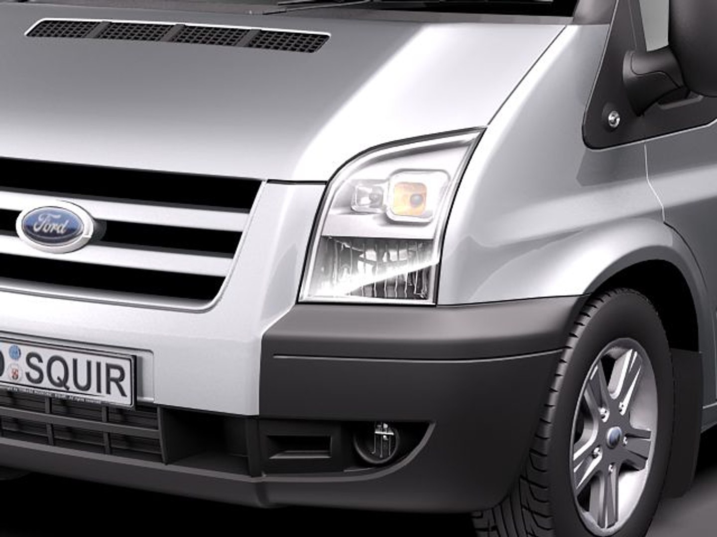 Transit 2010 Panel Van 3d Model