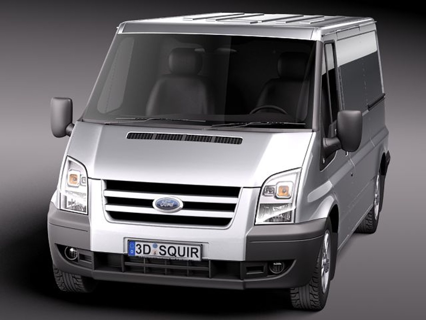 Transit 2010 Panel Van 3d Model