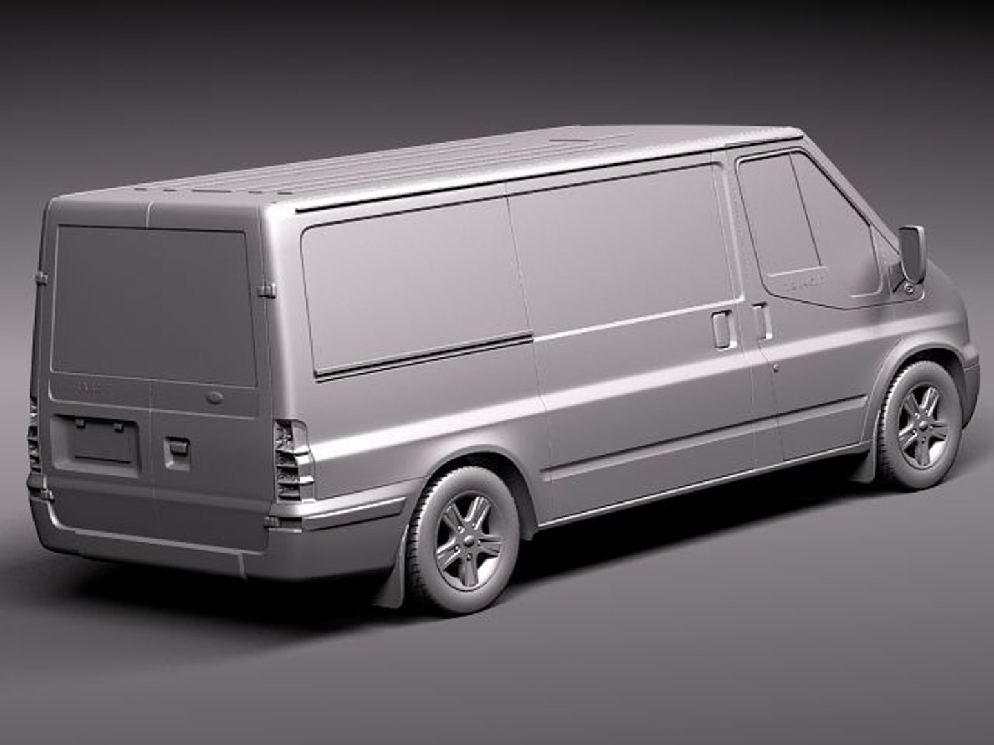 Transit 2010 Panel Van 3d Model