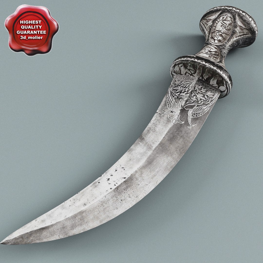 3d Indian Dagger Model