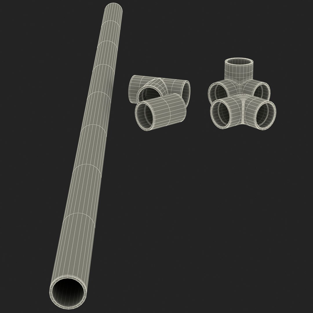 different pvc fittings 5 3d 3ds