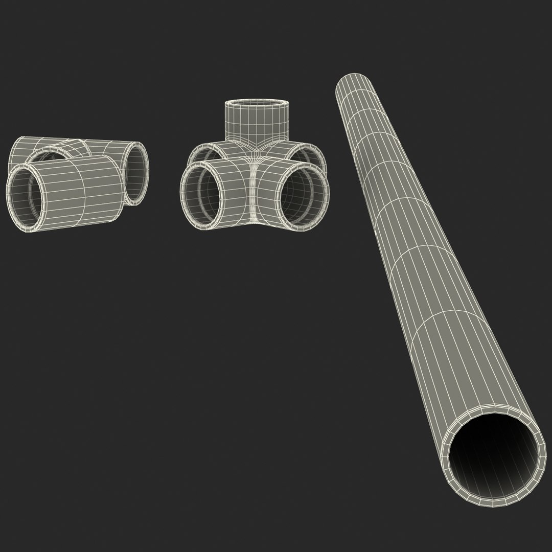 different pvc fittings 5 3d 3ds