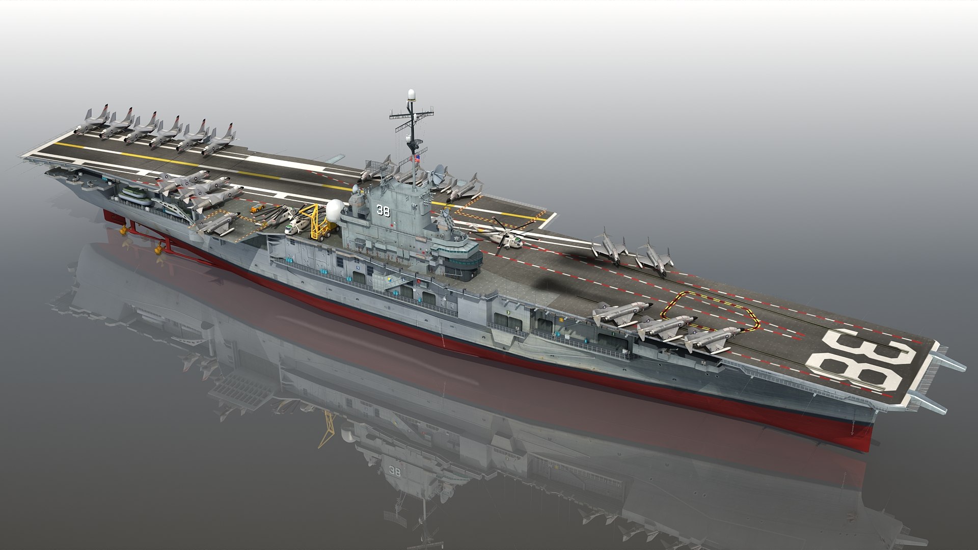 Uss shangri-la cvs 38 3D model - TurboSquid 1537774
