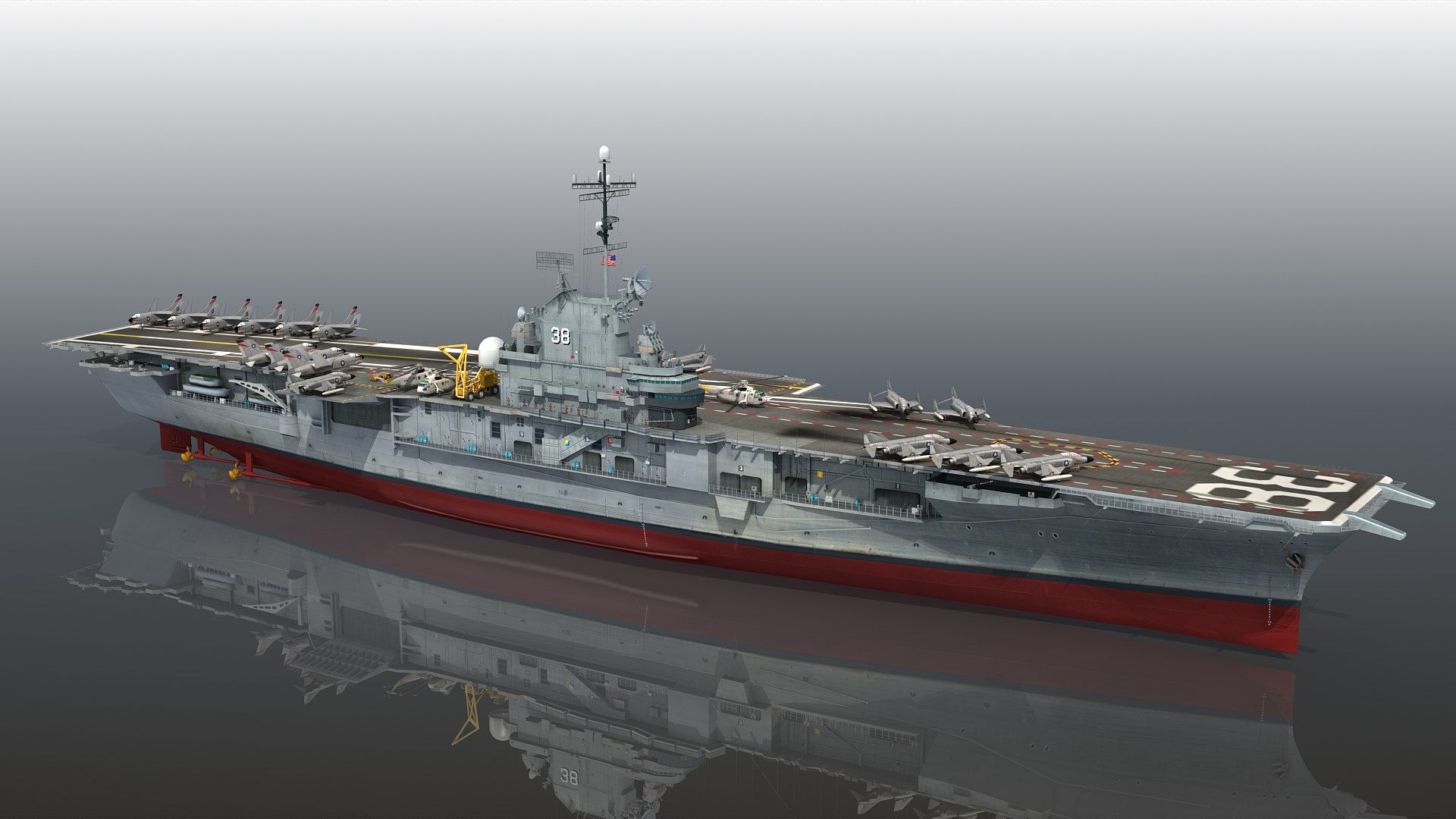 Uss shangri-la cvs 38 3D model - TurboSquid 1537774