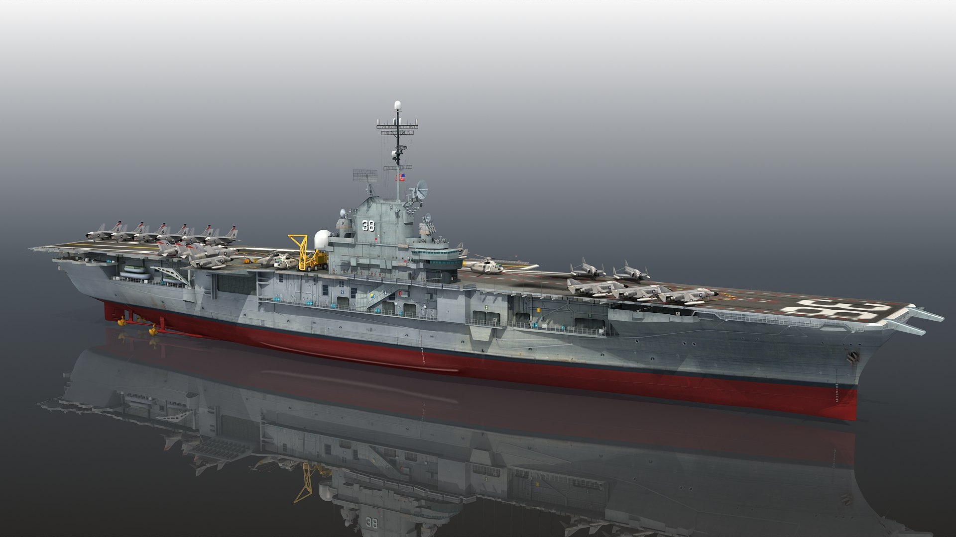Uss shangri-la cvs 38 3D model - TurboSquid 1537774