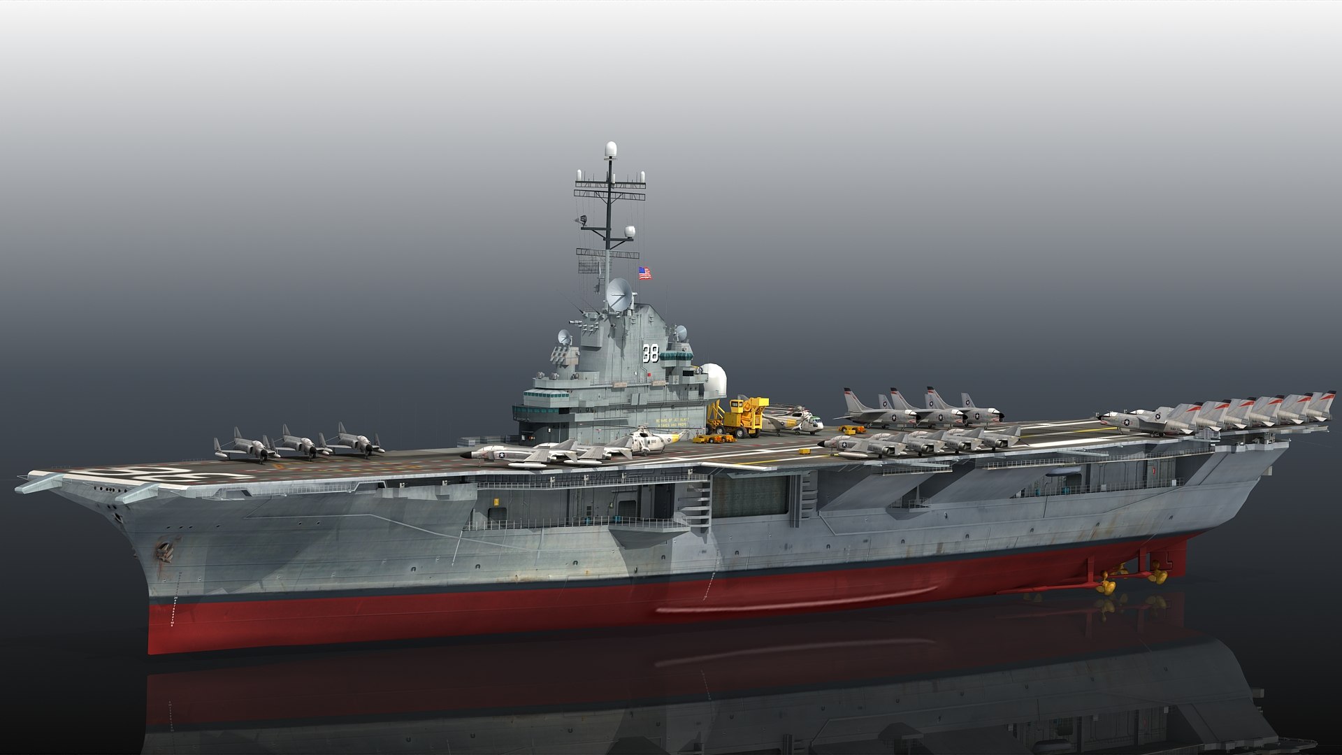 Uss Shangri-la Cvs 38 3D Model - TurboSquid 1537774