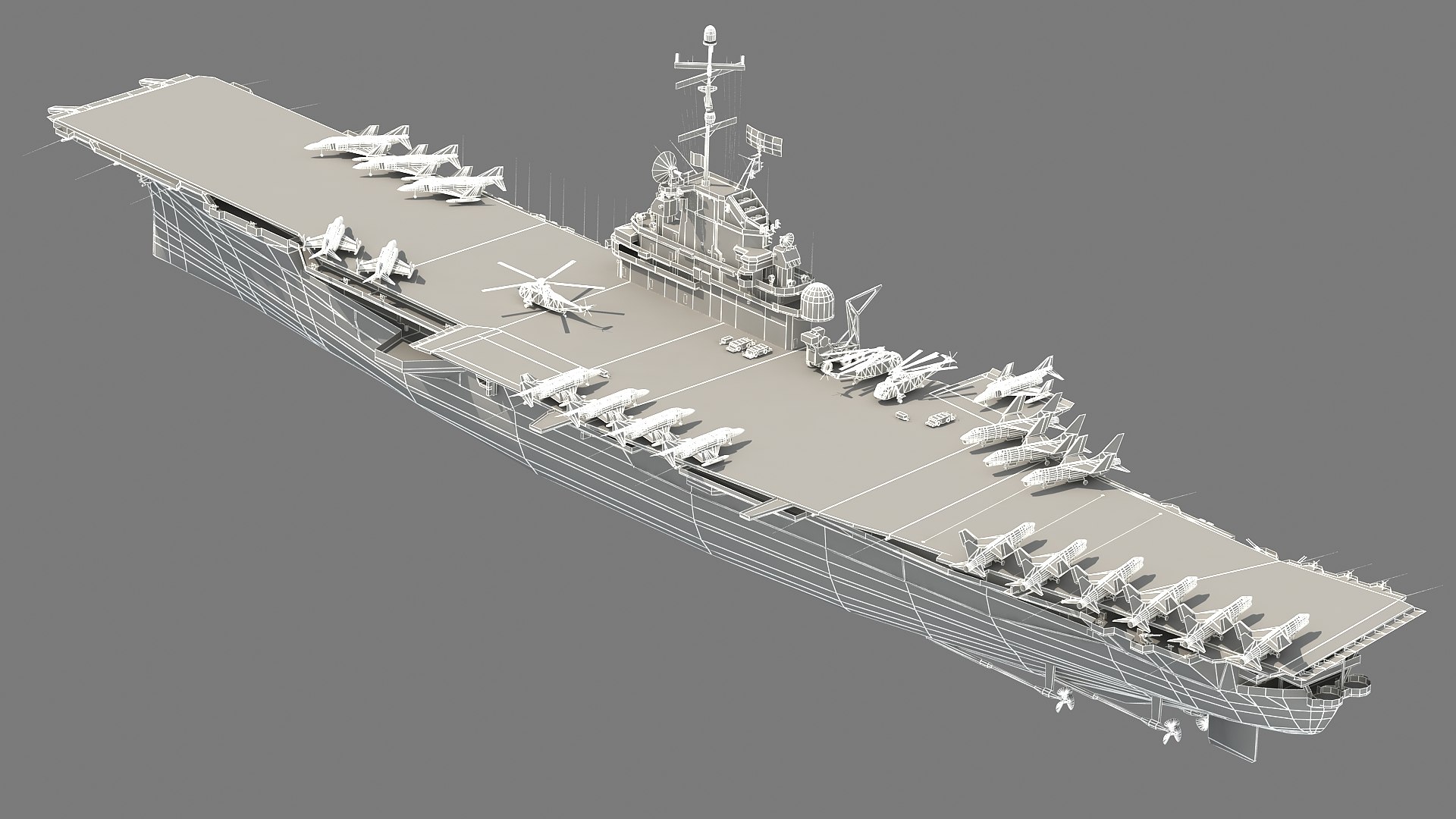 Uss shangri-la cvs 38 3D model - TurboSquid 1537774