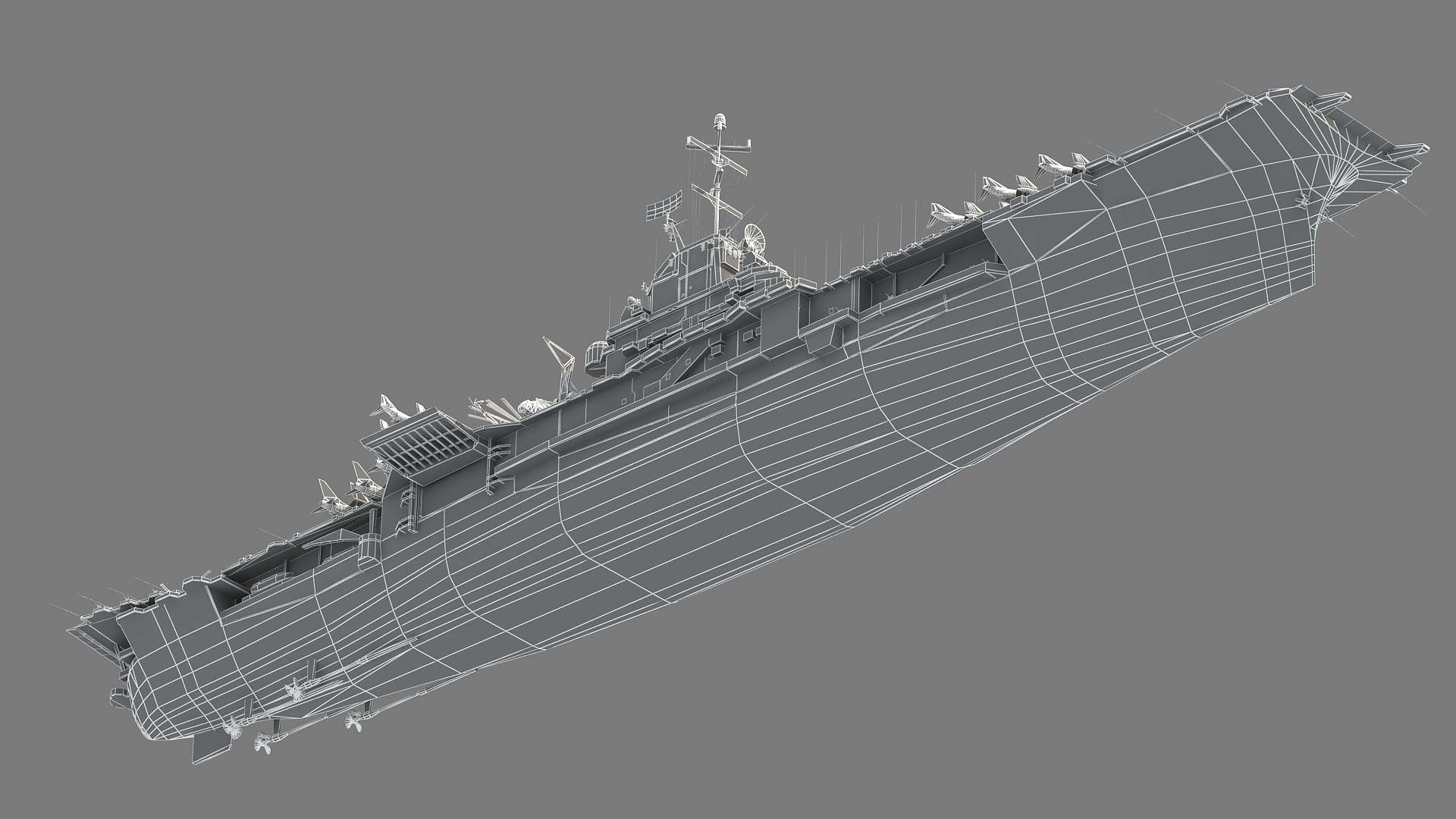 Uss shangri-la cvs 38 3D model - TurboSquid 1537774