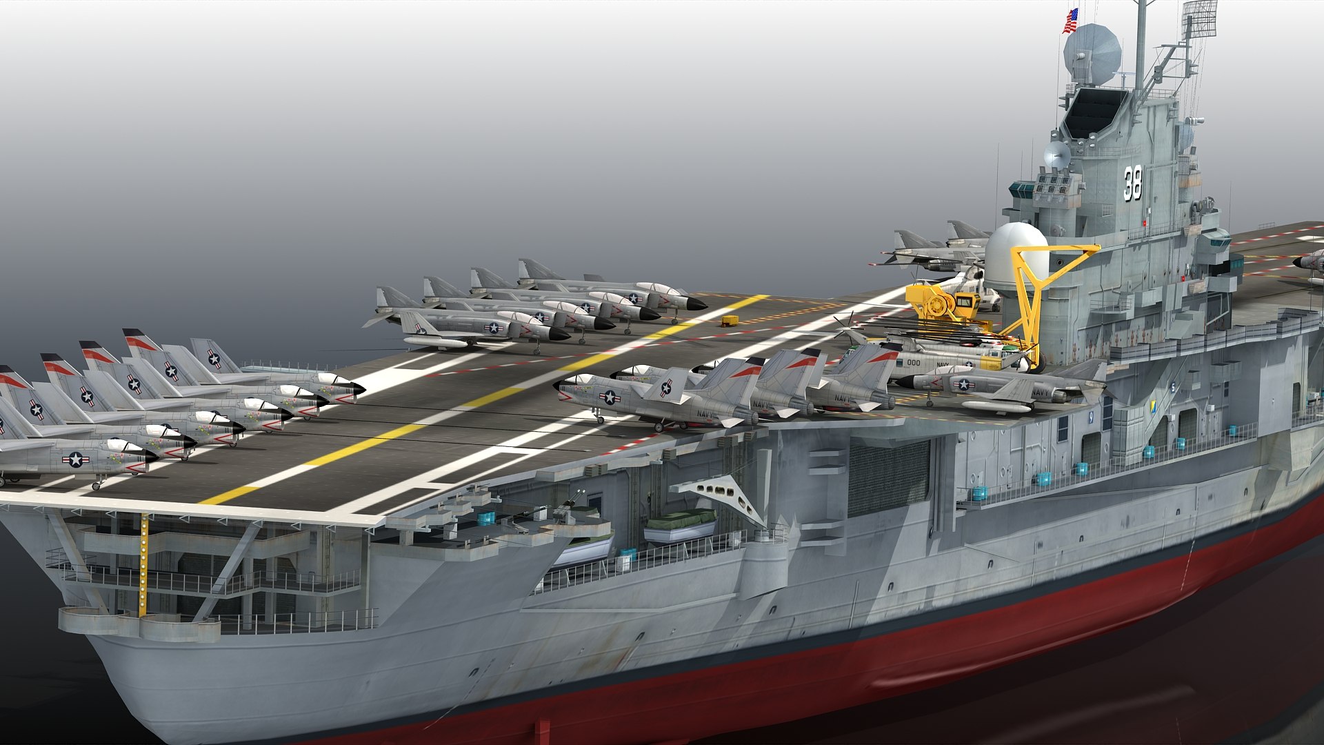 Uss shangri-la cvs 38 3D model - TurboSquid 1537774