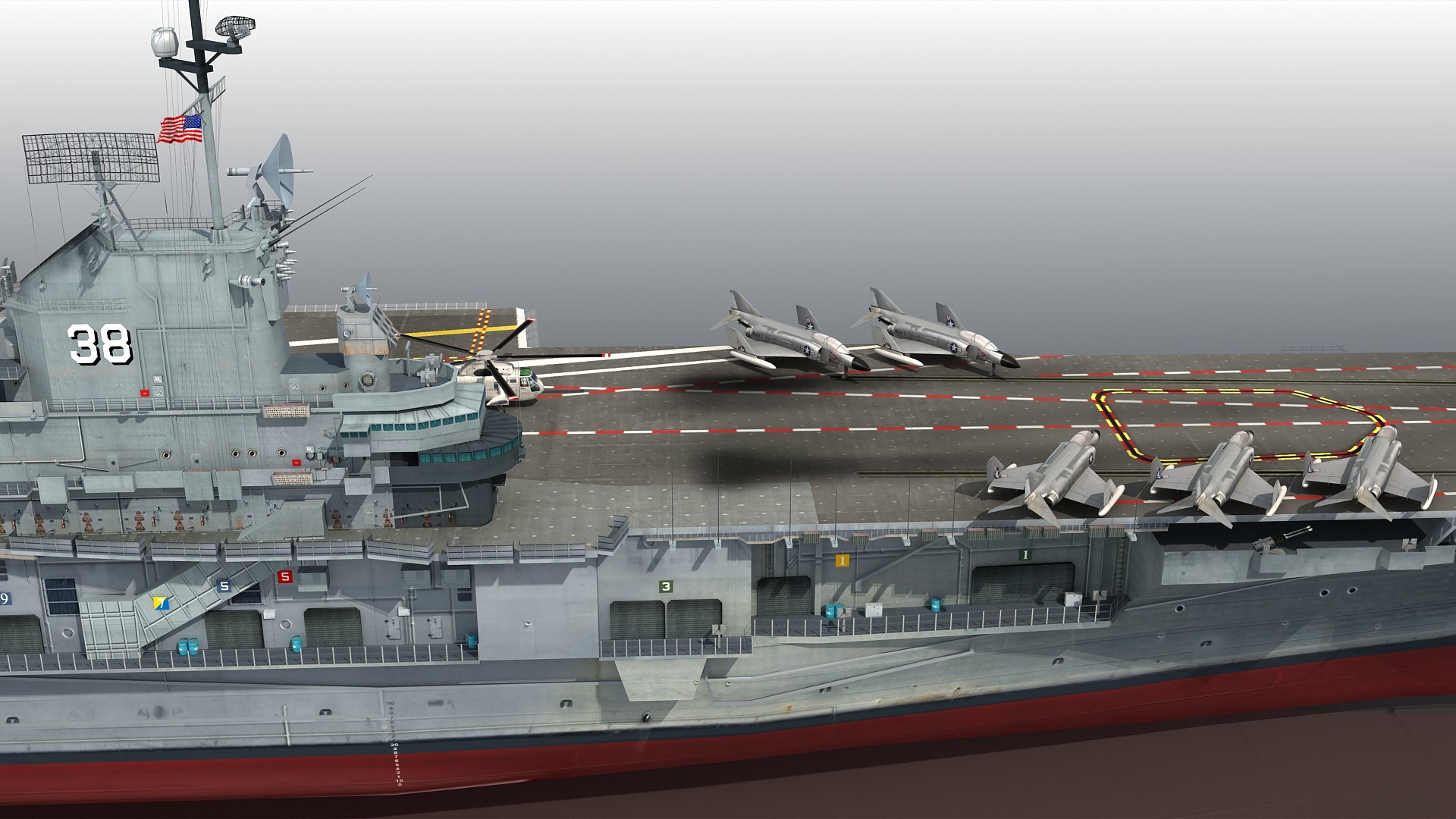 Uss shangri-la cvs 38 3D model - TurboSquid 1537774