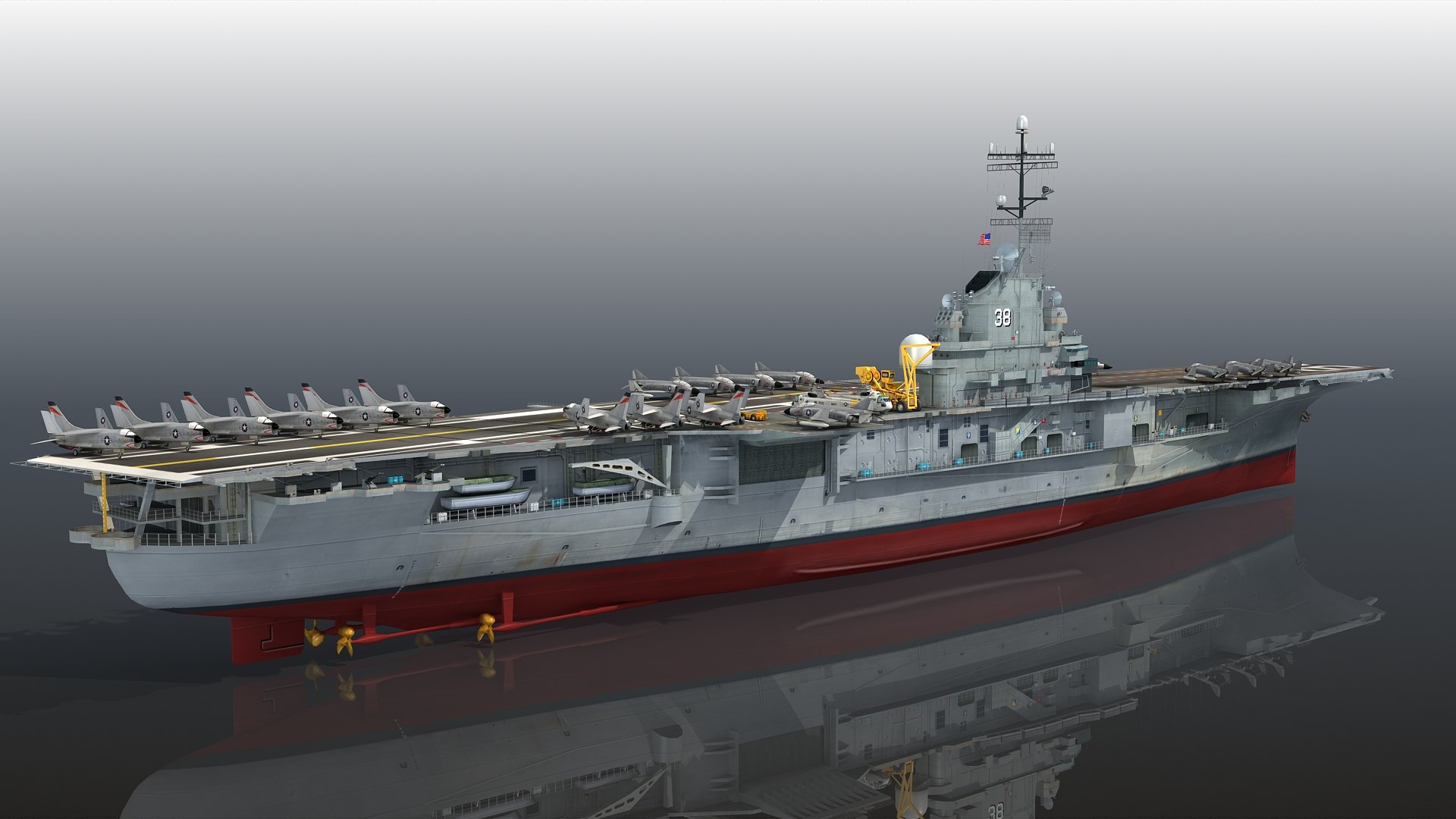 Uss shangri-la cvs 38 3D model - TurboSquid 1537774