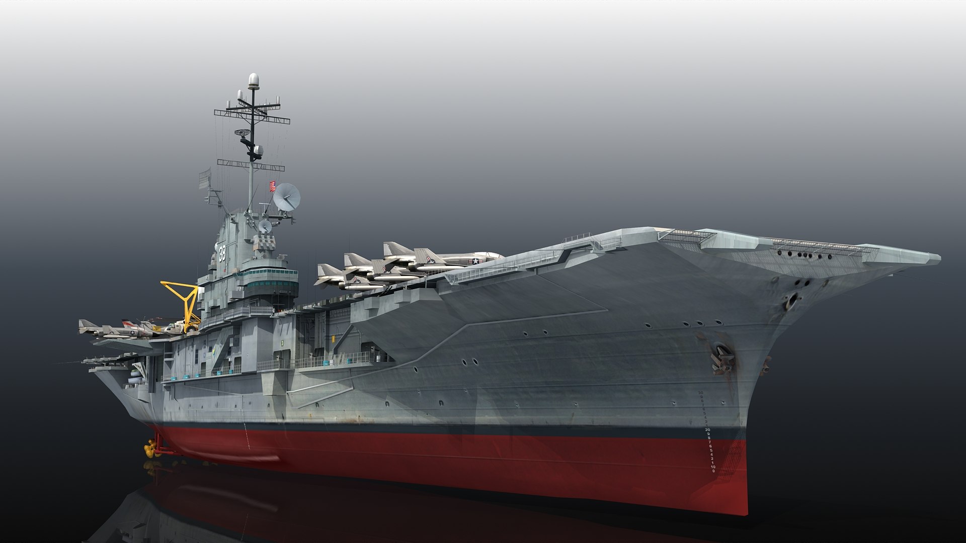Uss shangri-la cvs 38 3D model - TurboSquid 1537774