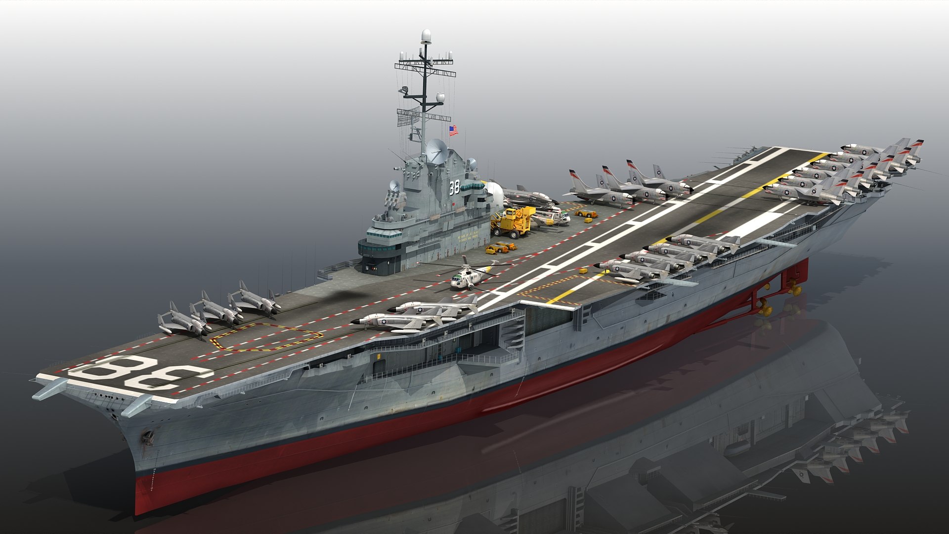 Uss shangri-la cvs 38 3D model - TurboSquid 1537774