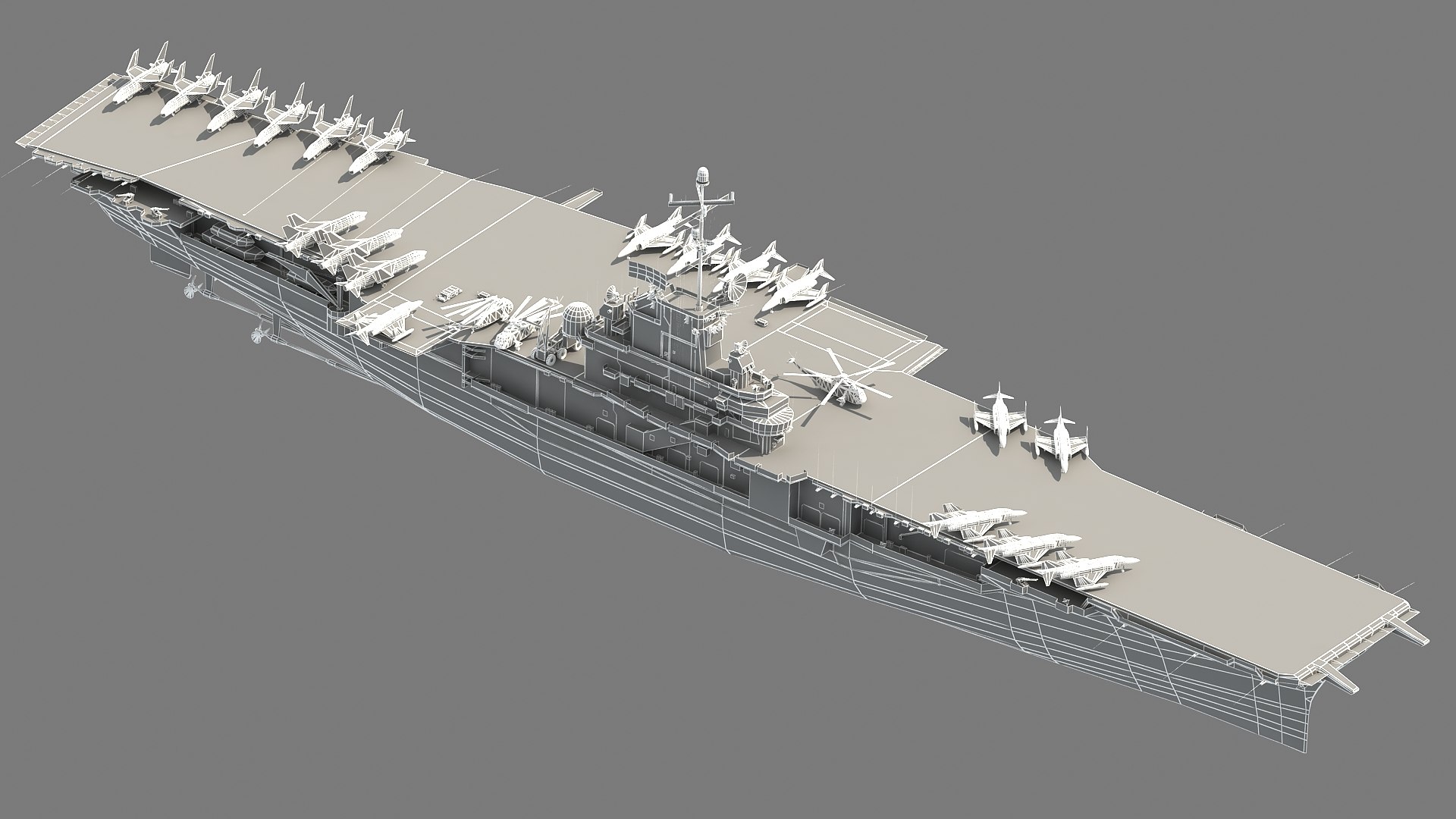 Uss shangri-la cvs 38 3D model - TurboSquid 1537774